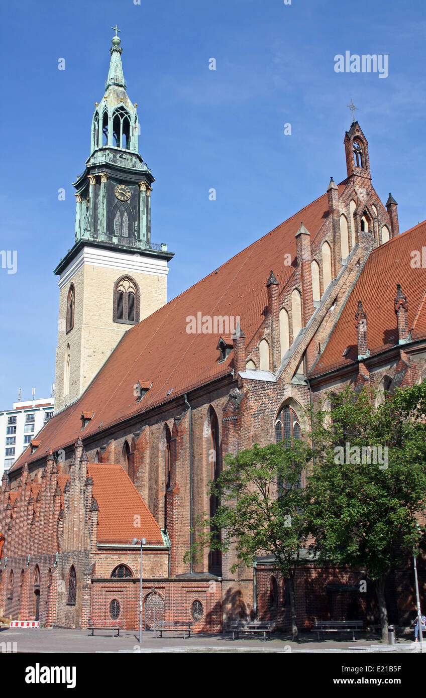 Berlin, Marienkirche, St Mary's Church. Protestant Stock Photo - Alamy