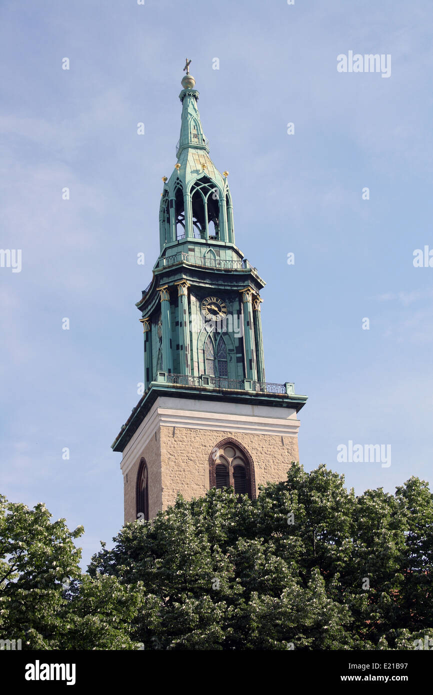Berlin, Marienkirche, St Mary's Church. Protestant Stock Photo - Alamy