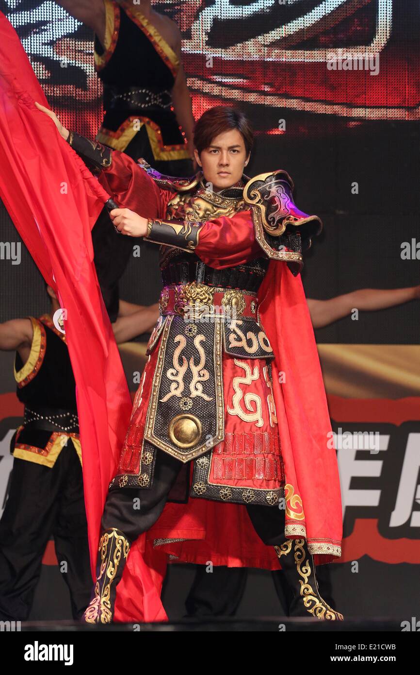 Taipei, China. 11th June, 2014. Singer Kenji Wu promotes video game in ...