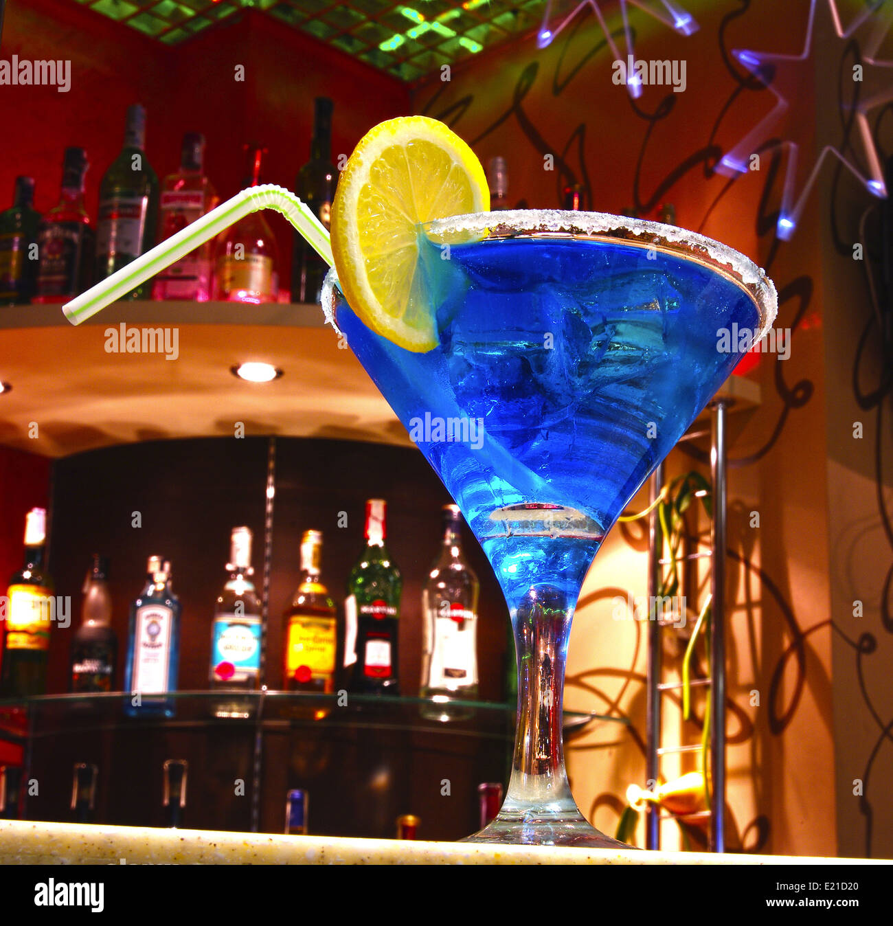 Cocktail - a mix of various drinks. Sometimes alcoholic drinks Stock ...