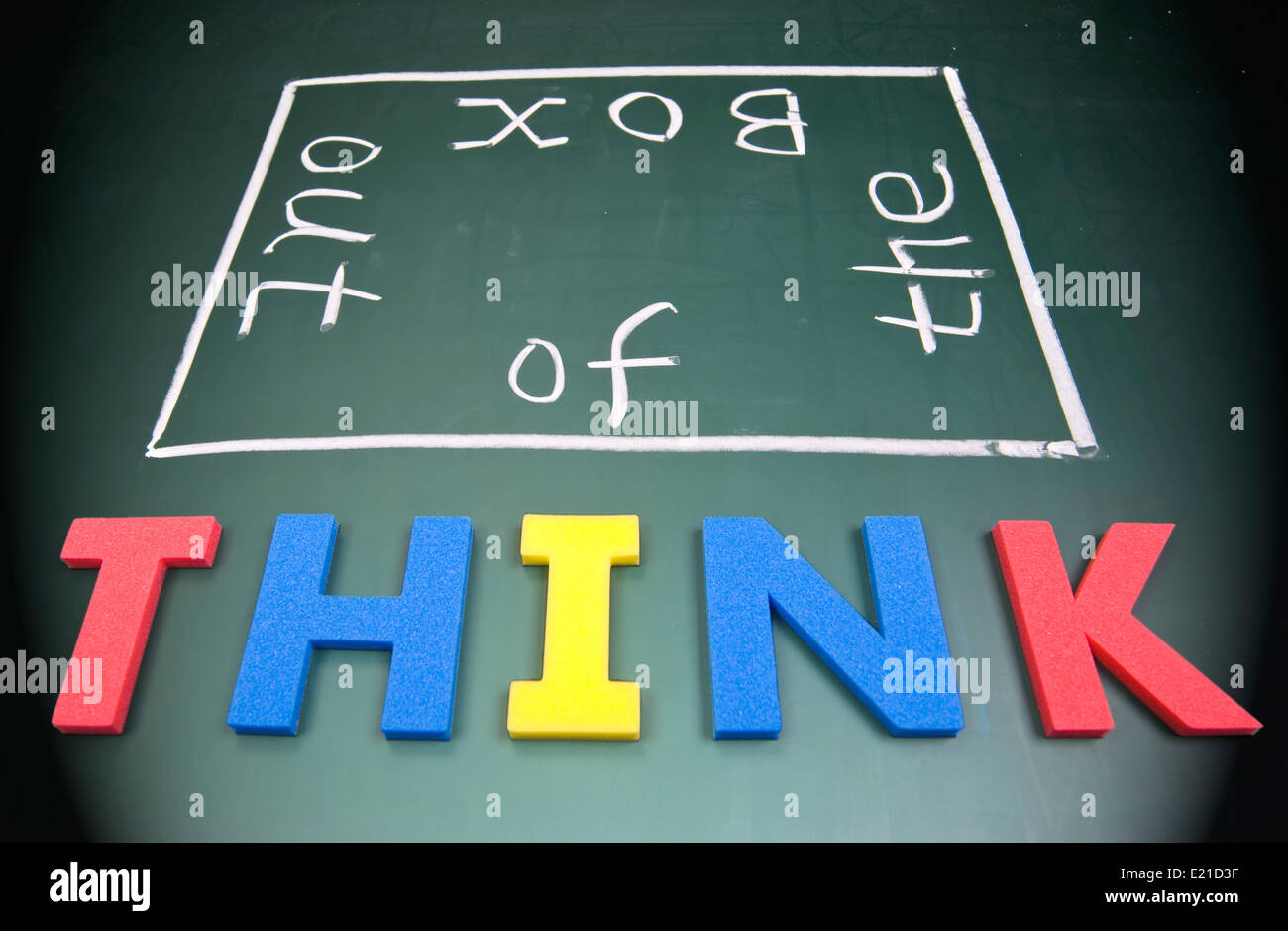 Think out of box Stock Photo - Alamy