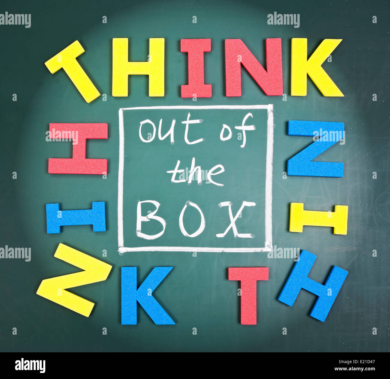 Think out of box Stock Photo - Alamy