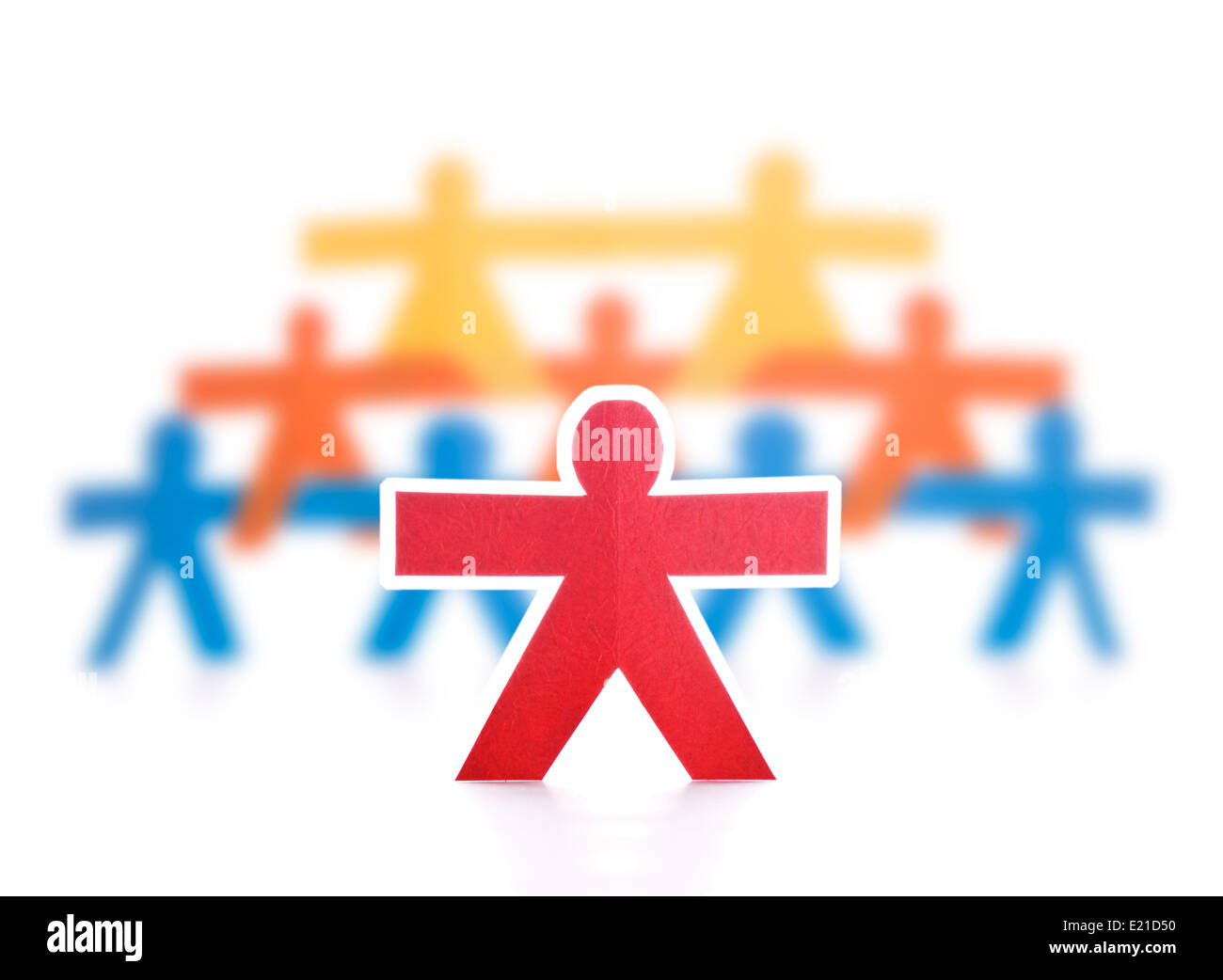 Lead concept, leader lead the group Stock Photo - Alamy