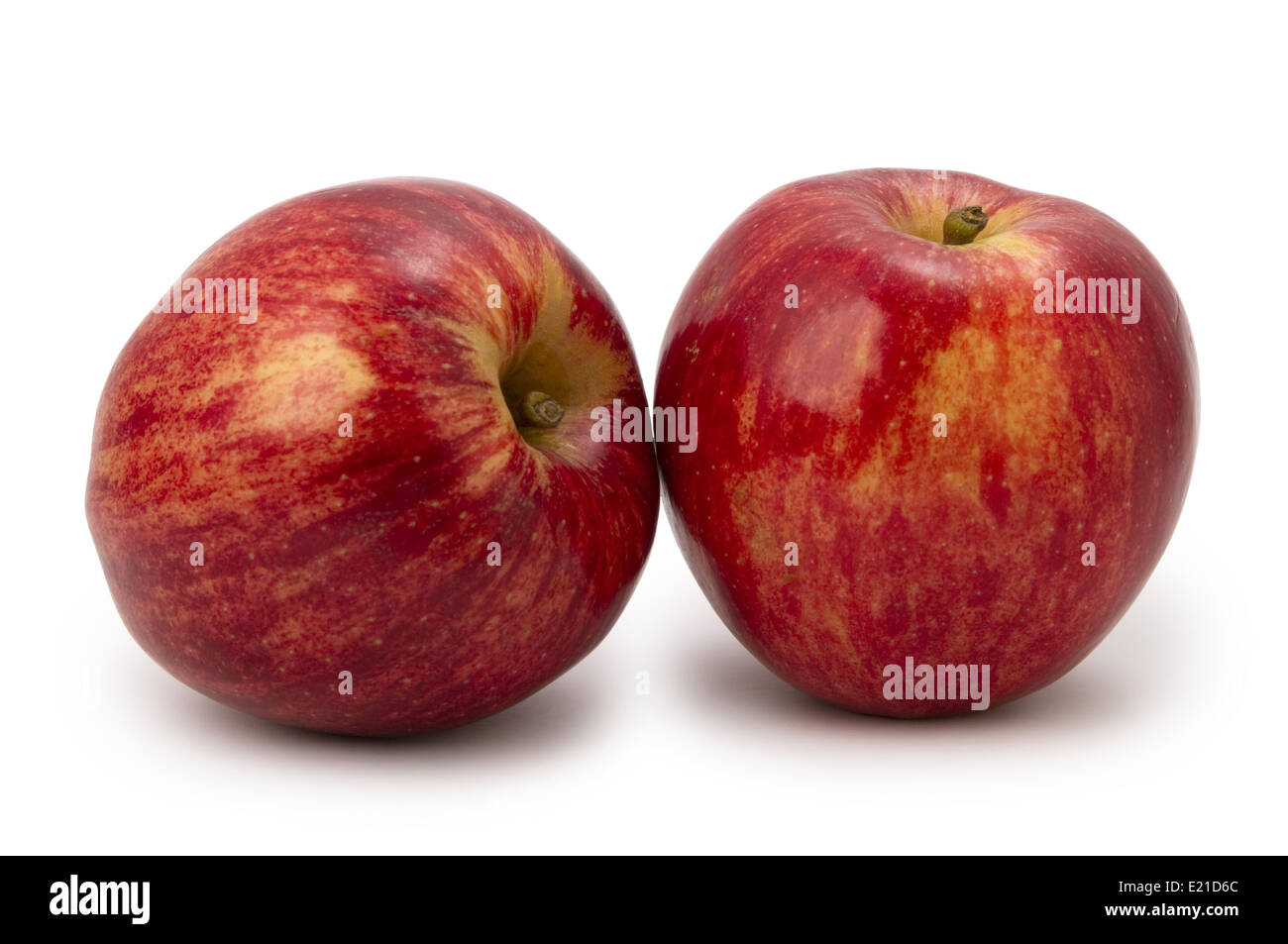 two red striped apple Stock Photo - Alamy