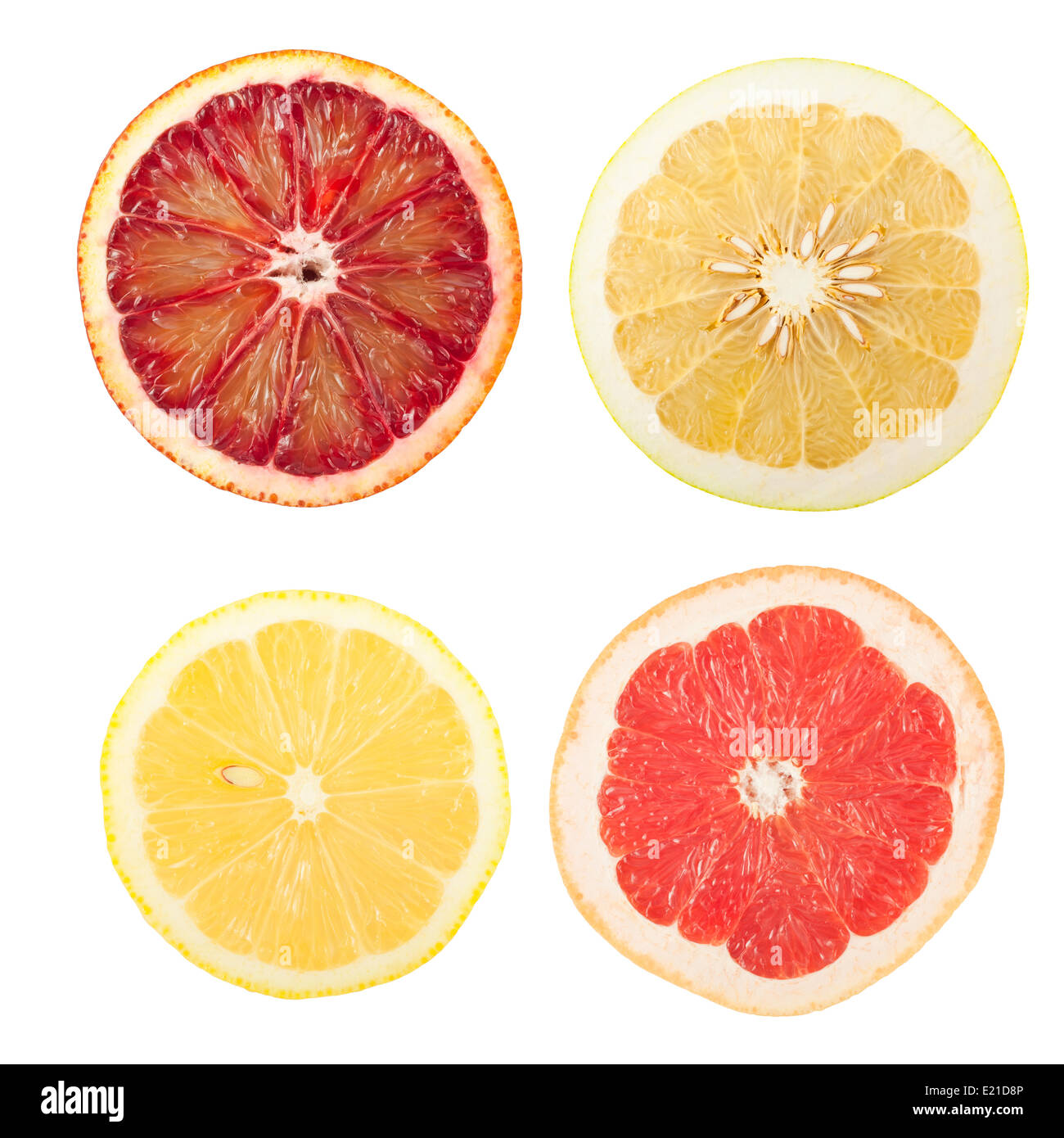 Group four slices fresh Cut Out Stock Images & Pictures - Alamy