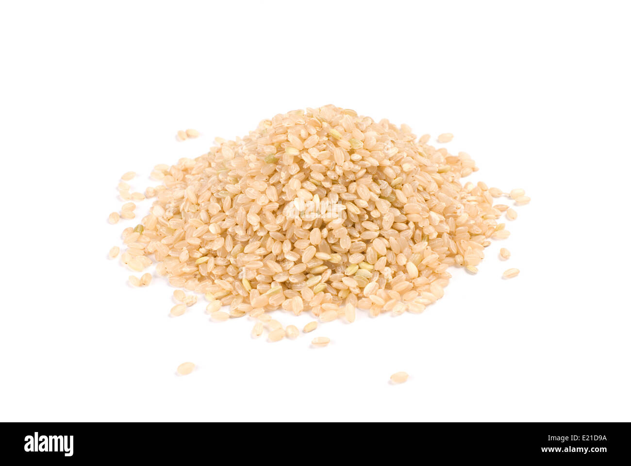 Isolated stack brown rice Stock Photo - Alamy