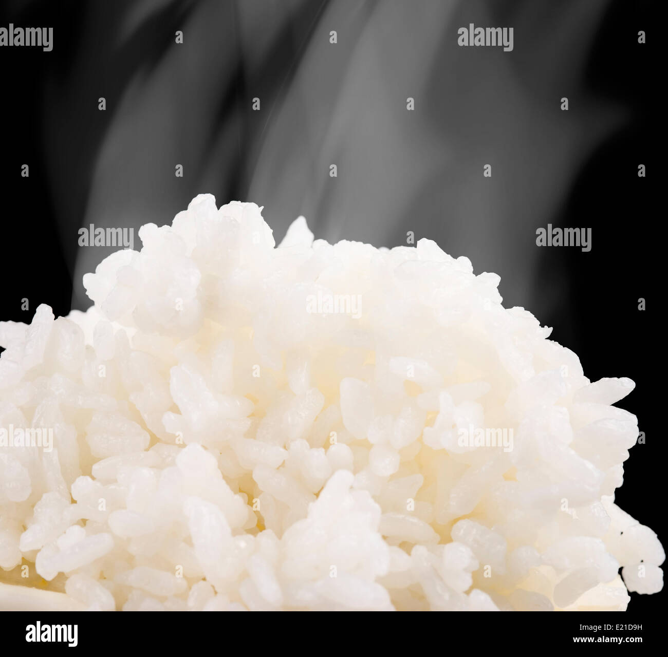 Hot cooked rice Stock Photo - Alamy