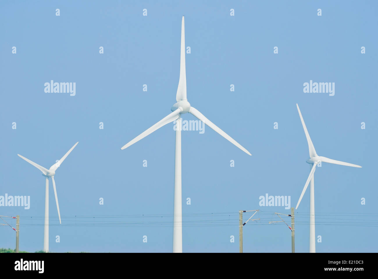 Wind power generation machine Stock Photo - Alamy