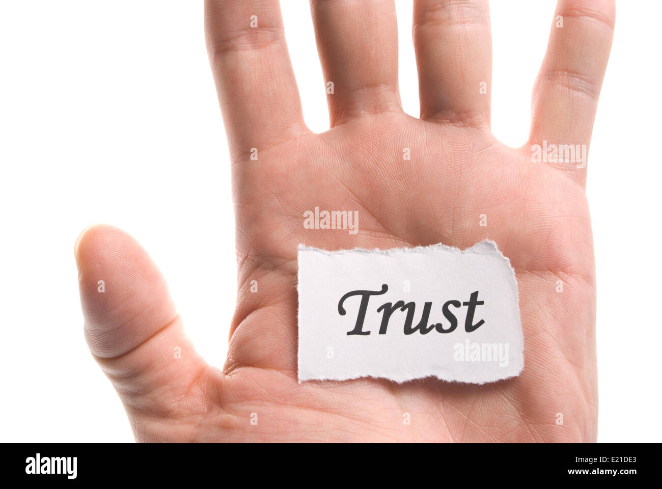 Hand in hand trust hi-res stock photography and images - Alamy