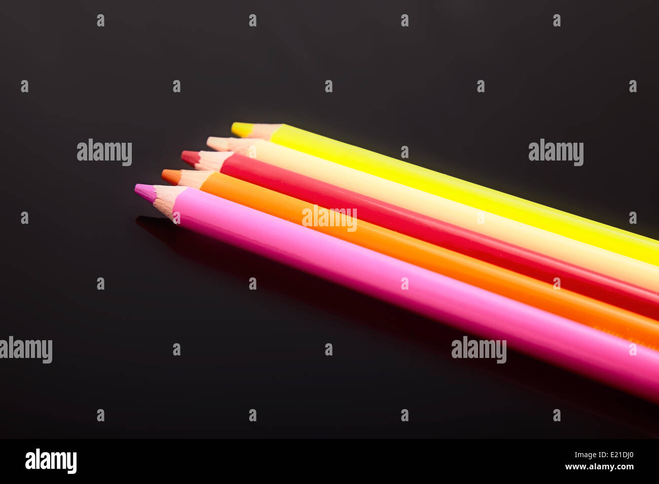 many colored pencils Stock Photo - Alamy