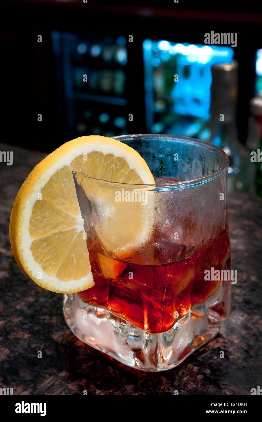 Cocktail - a mix of various drinks. Sometimes alcoholic drinks Stock ...