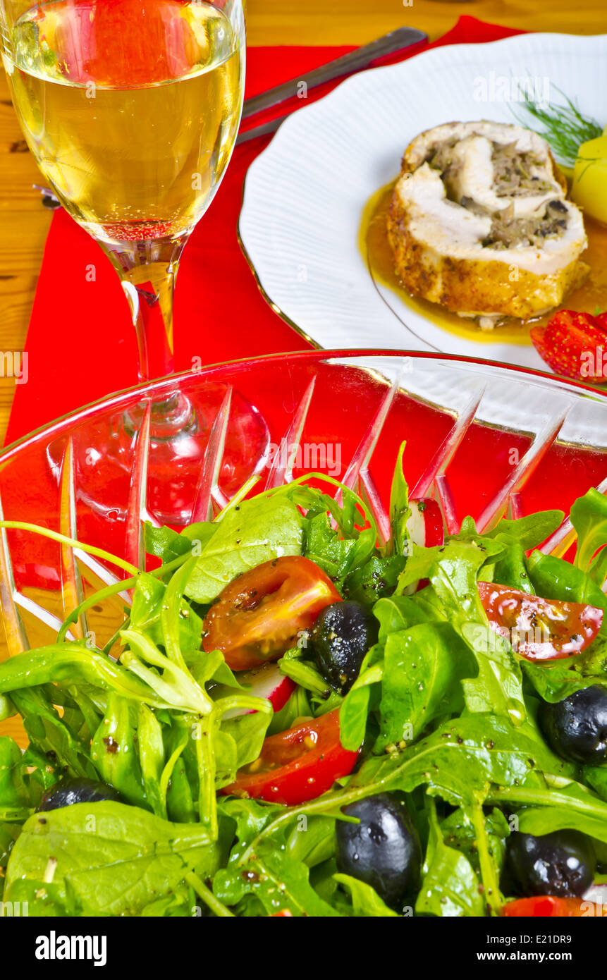 tasty and romantic dinner for two Stock Photo - Alamy