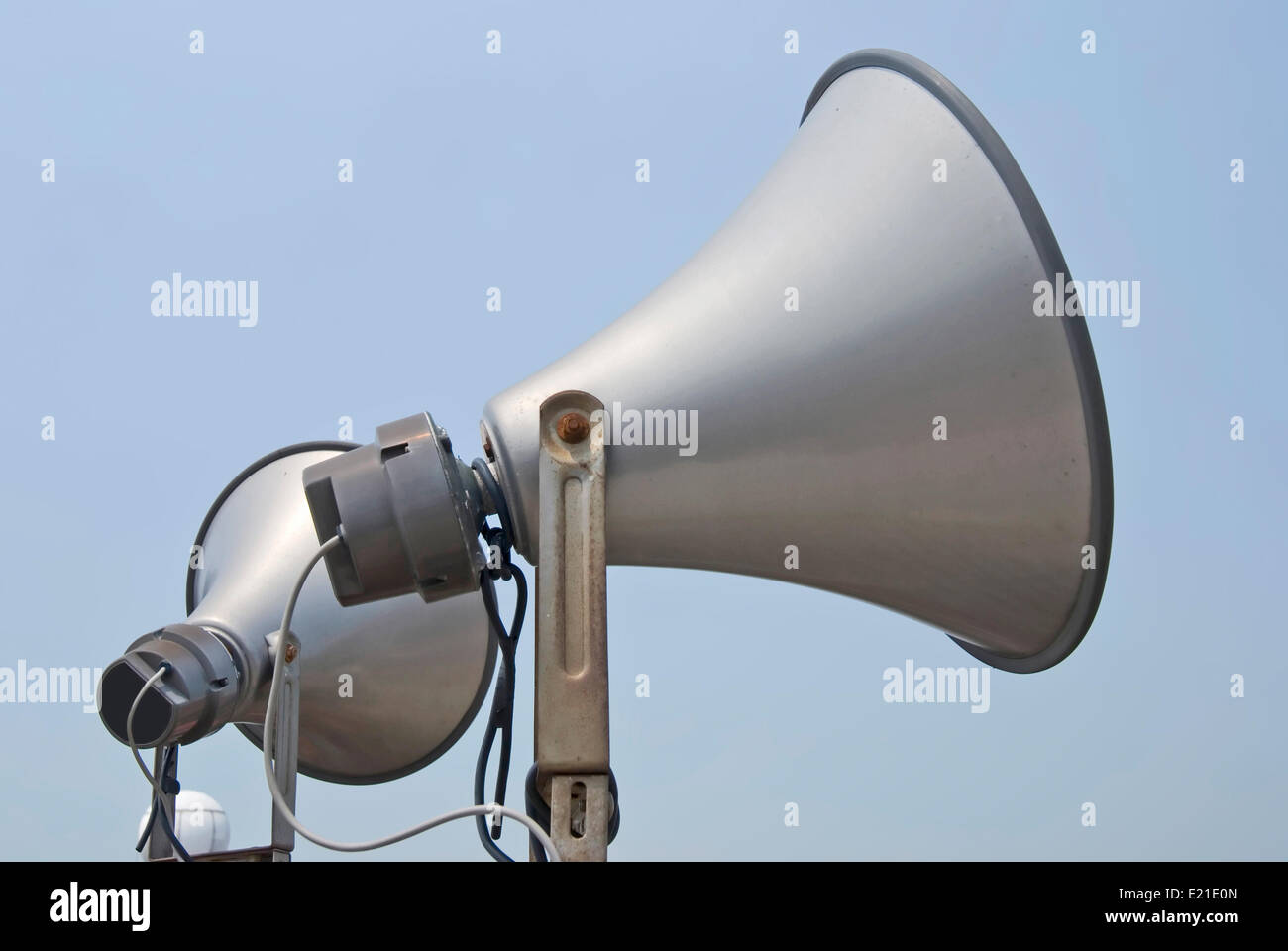megaphone speak to sky Stock Photo - Alamy