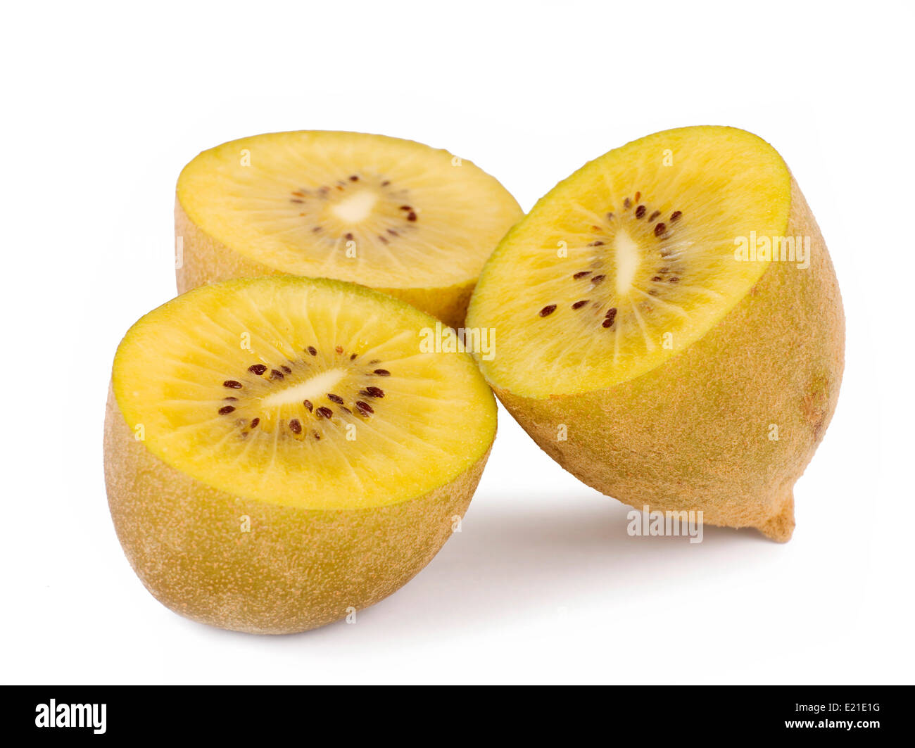 group of half kiwi friut Stock Photo - Alamy