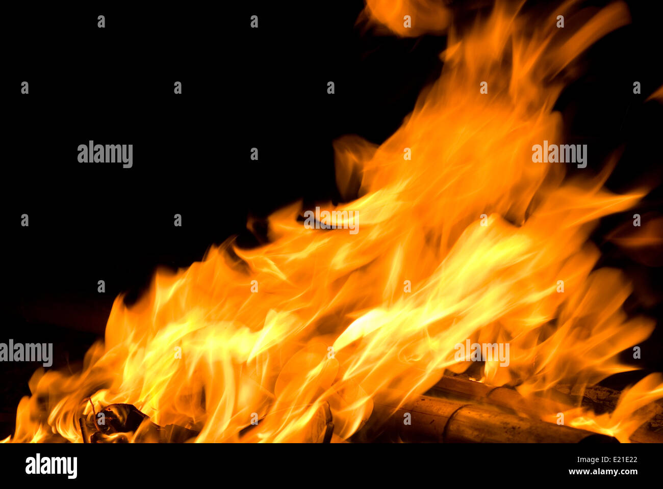 fire flame swing with the wind Stock Photo - Alamy