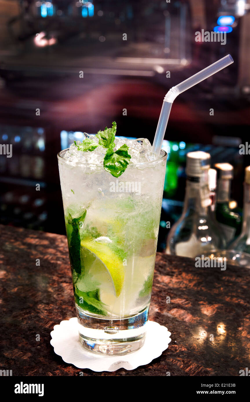 Cocktail - a mix of various drinks. Sometimes alcoholic drinks Stock ...