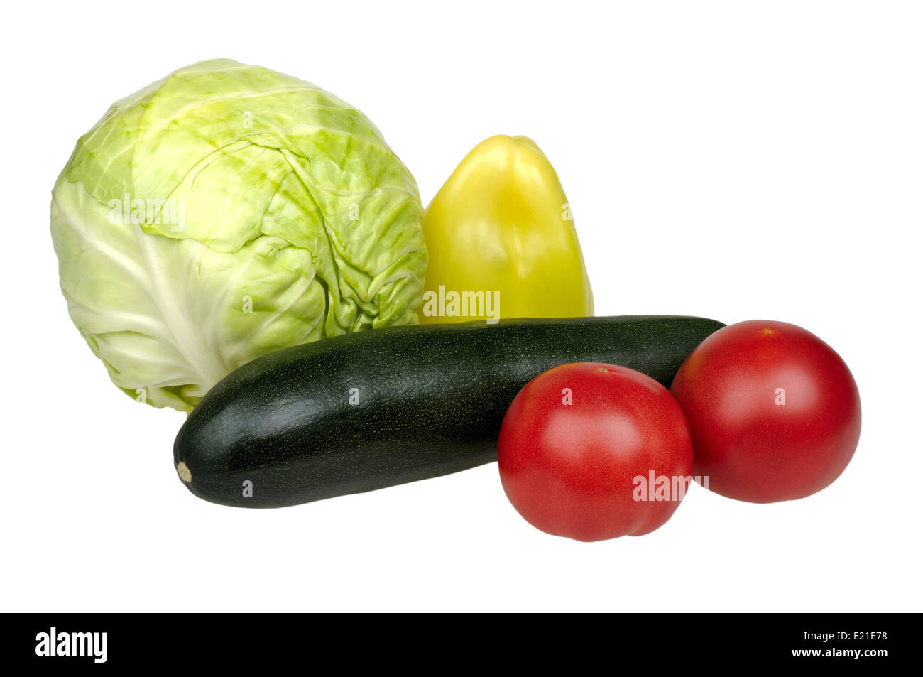 vegetables on a white background Stock Photo - Alamy