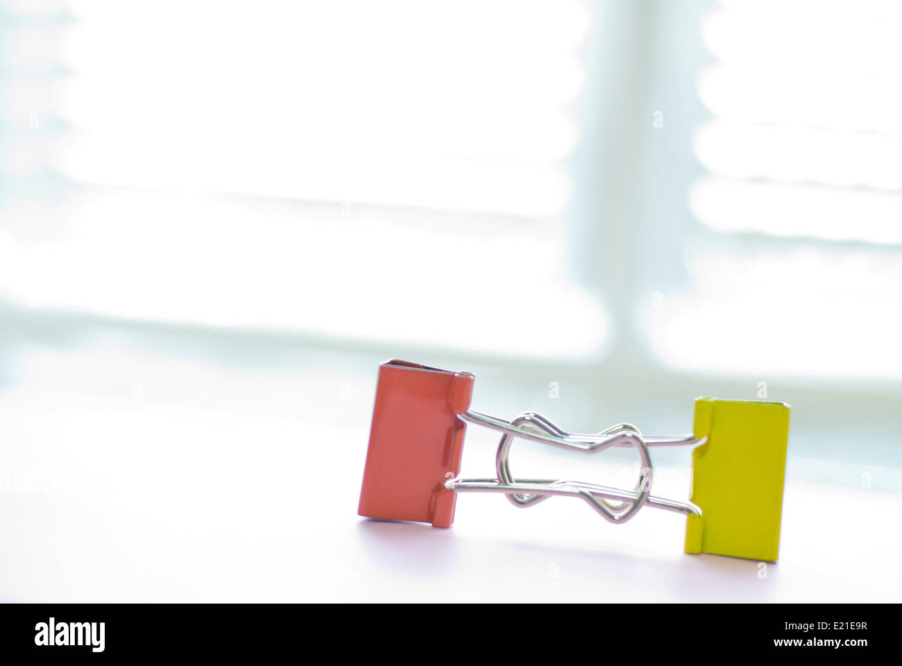 Colorful binder clip Stock Photo - Alamy