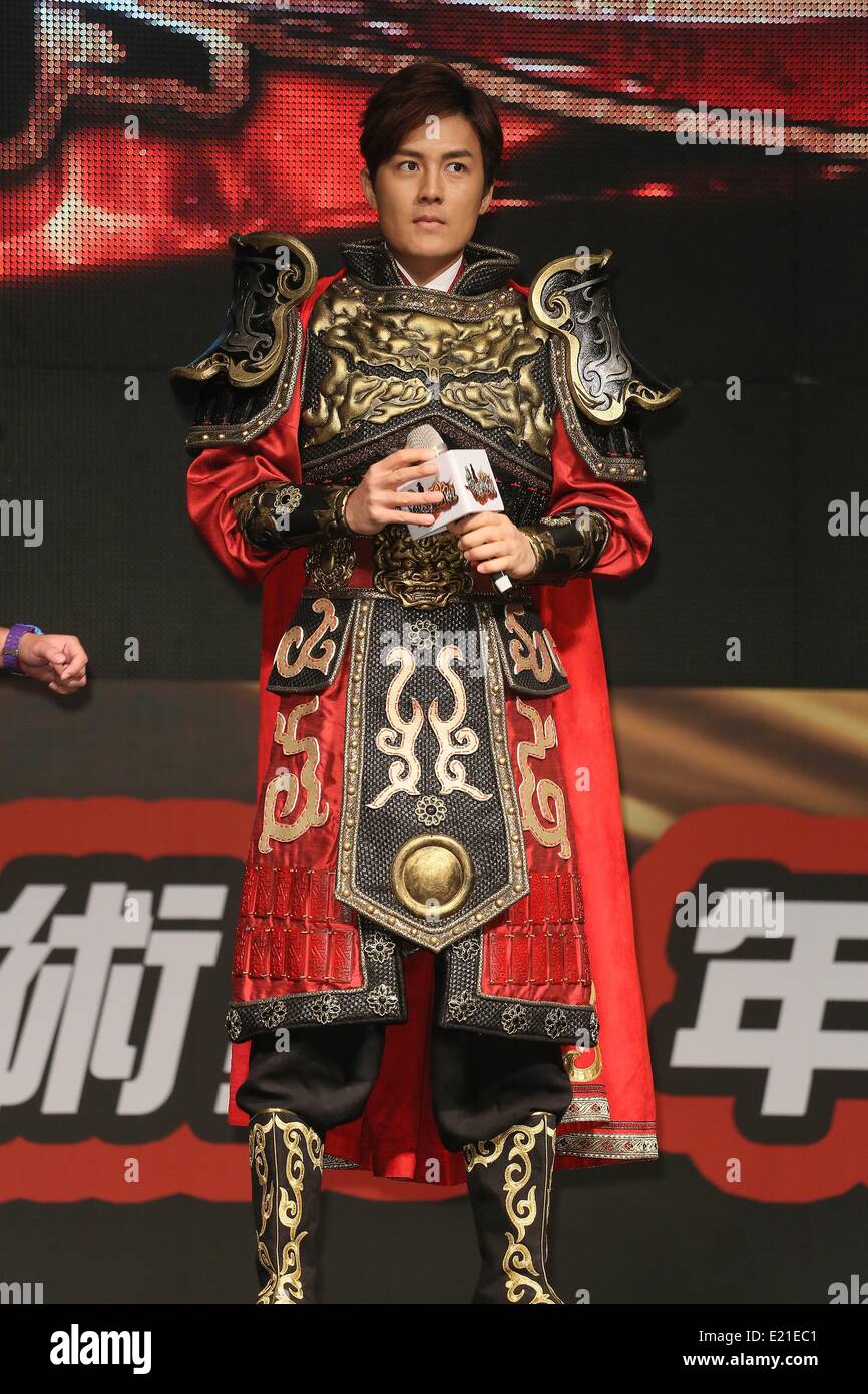 Taipei, China. 11th June, 2014. Singer Kenji Wu promotes video game in ...