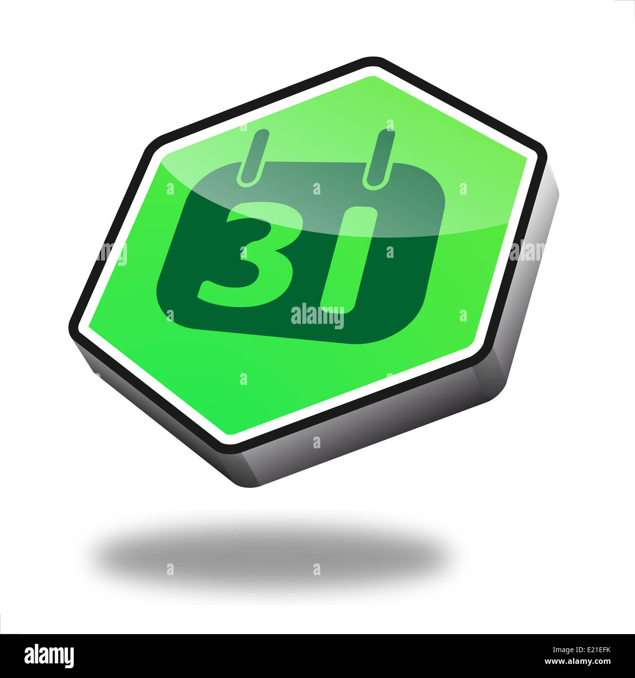 Green calendar Cut Out Stock Images & Pictures - Alamy