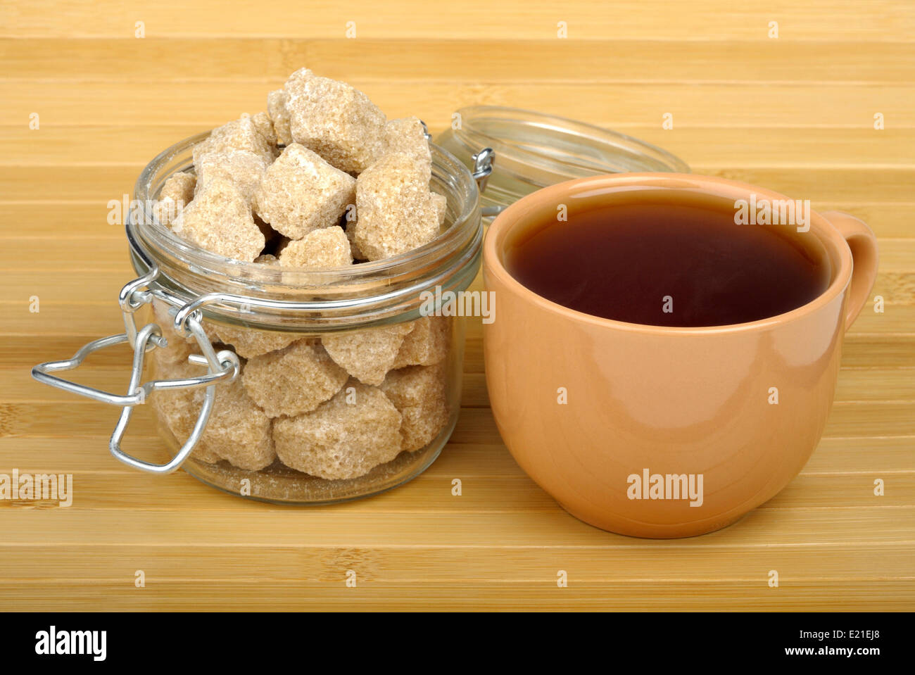 tea and cane sugar Stock Photo - Alamy