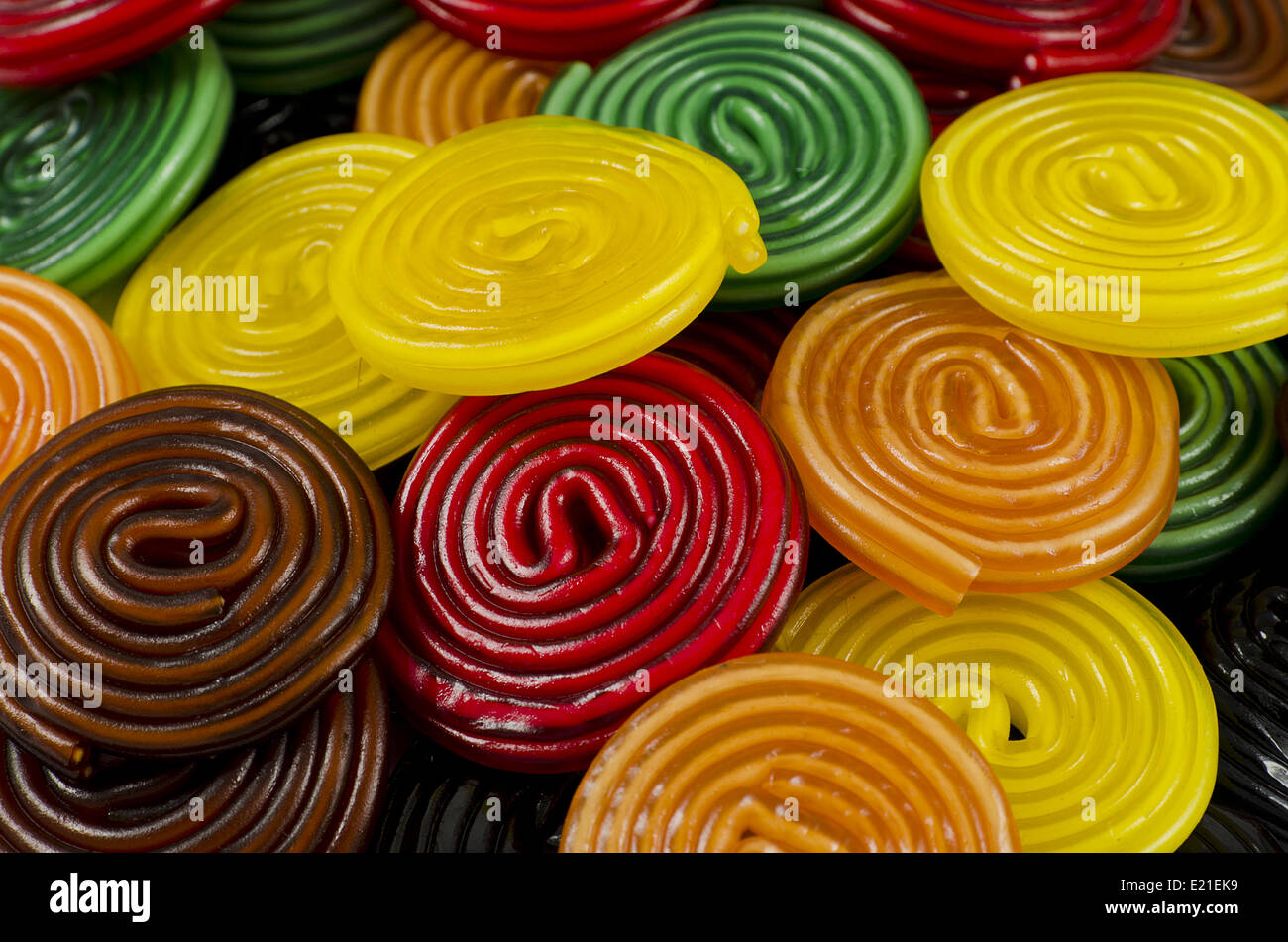 colorful candy wheels Stock Photo - Alamy