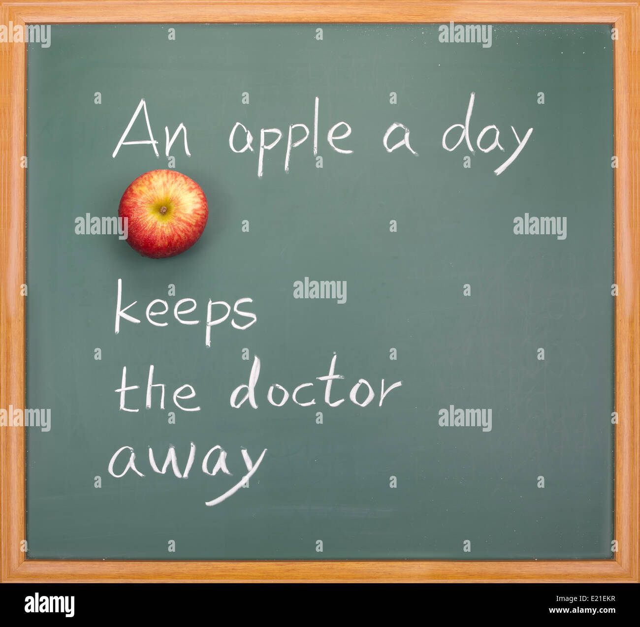 An apple a day keeps the doctor away Stock Photo - Alamy