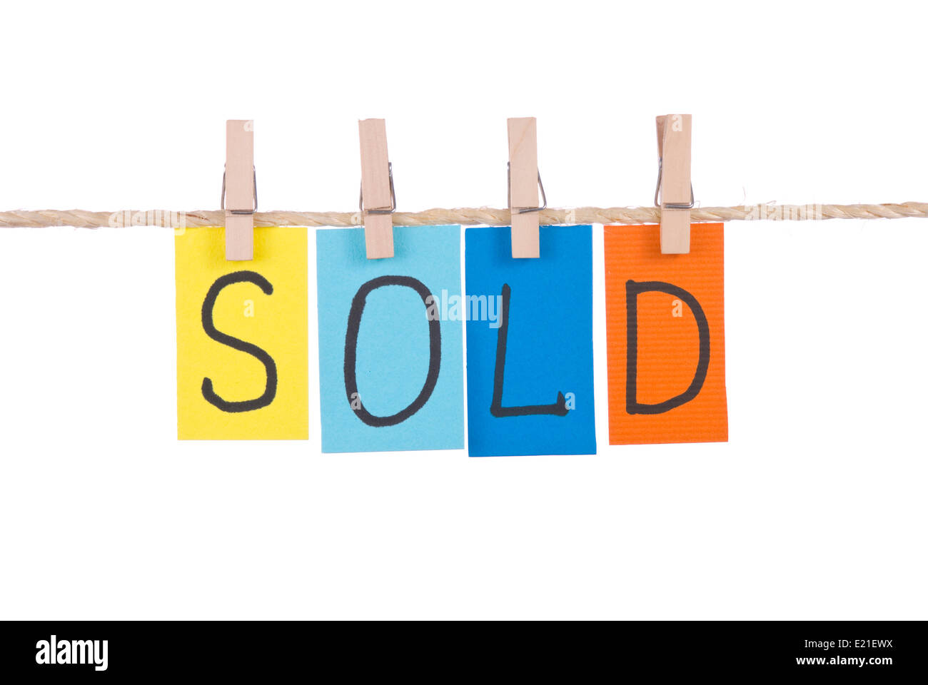 Sold label hi-res stock photography and images - Alamy