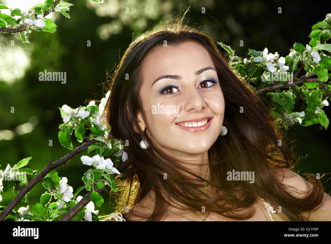 The smiling girl Stock Photo - Alamy