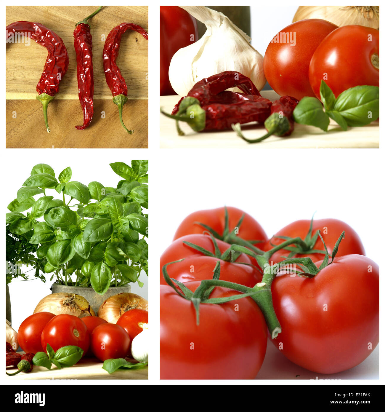 Collage of fresh vegetables Stock Photo - Alamy