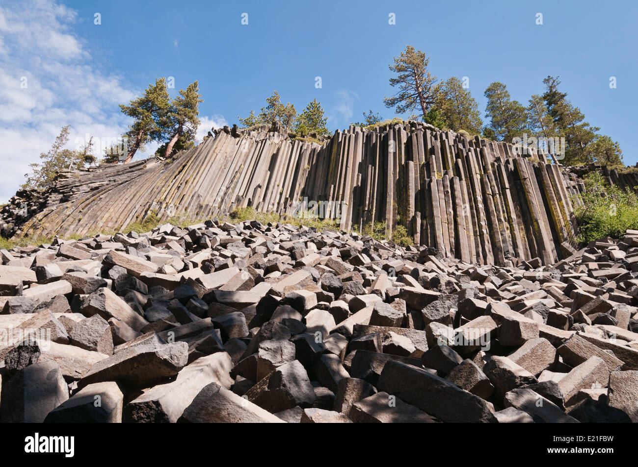 Basalt columns devils postpile national hi-res stock photography and ...