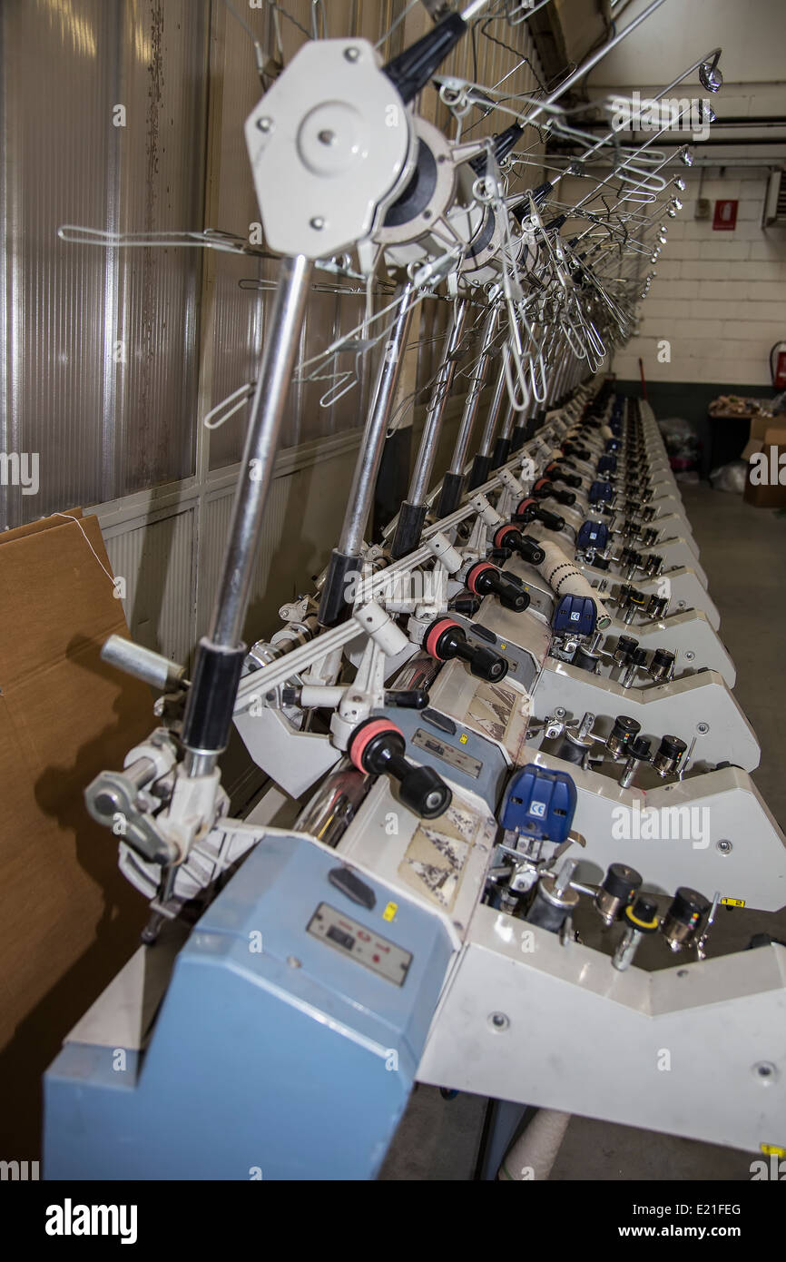 Italian wool processing plant Stock Photo - Alamy