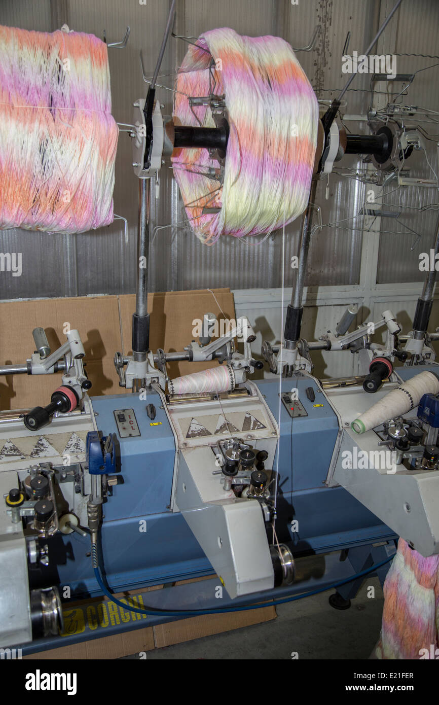 Italian wool processing plant Stock Photo - Alamy