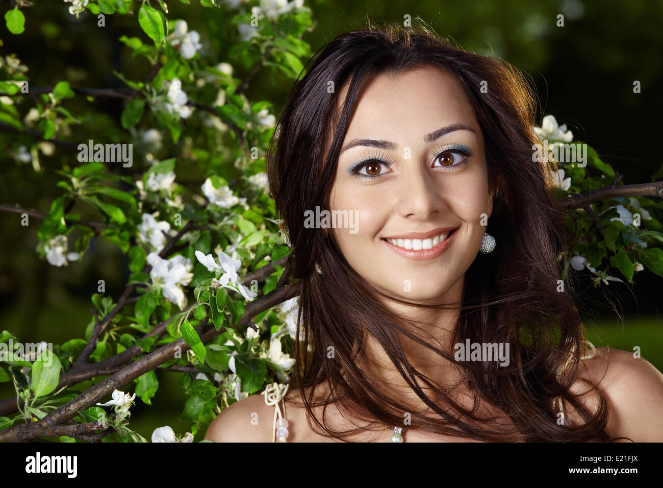 The smiling girl Stock Photo - Alamy