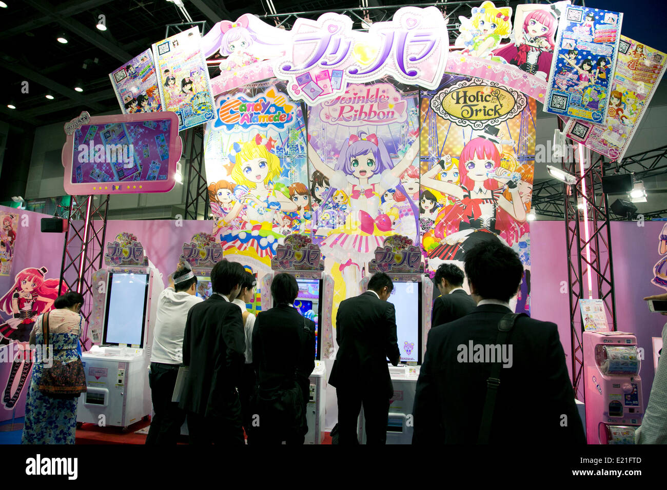 Tokyo, Japan. 13th June, 2014. Visitors see the different products at ...
