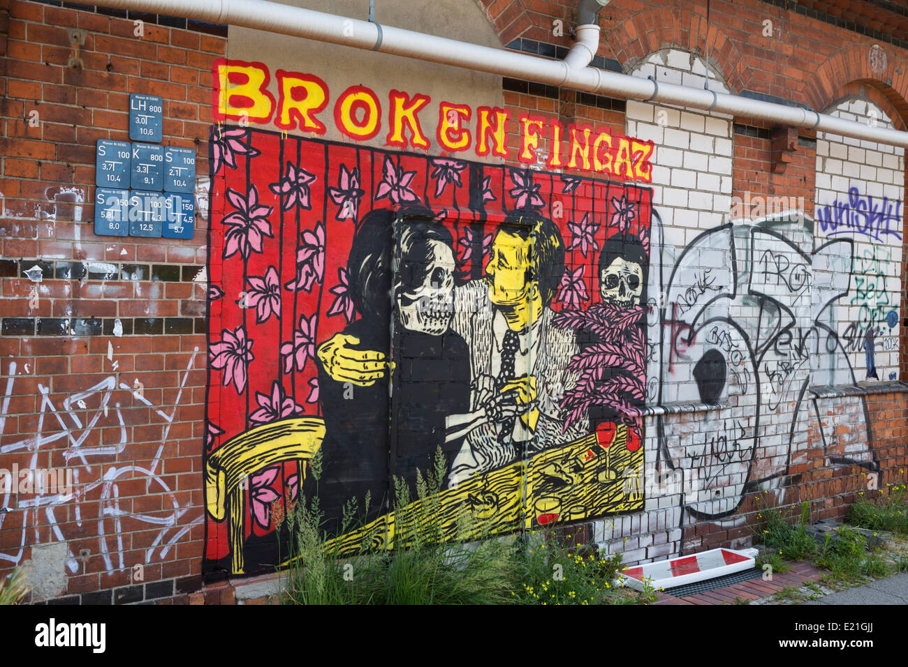 Graffiti by an unknown artist in Berlin Stock Photo - Alamy