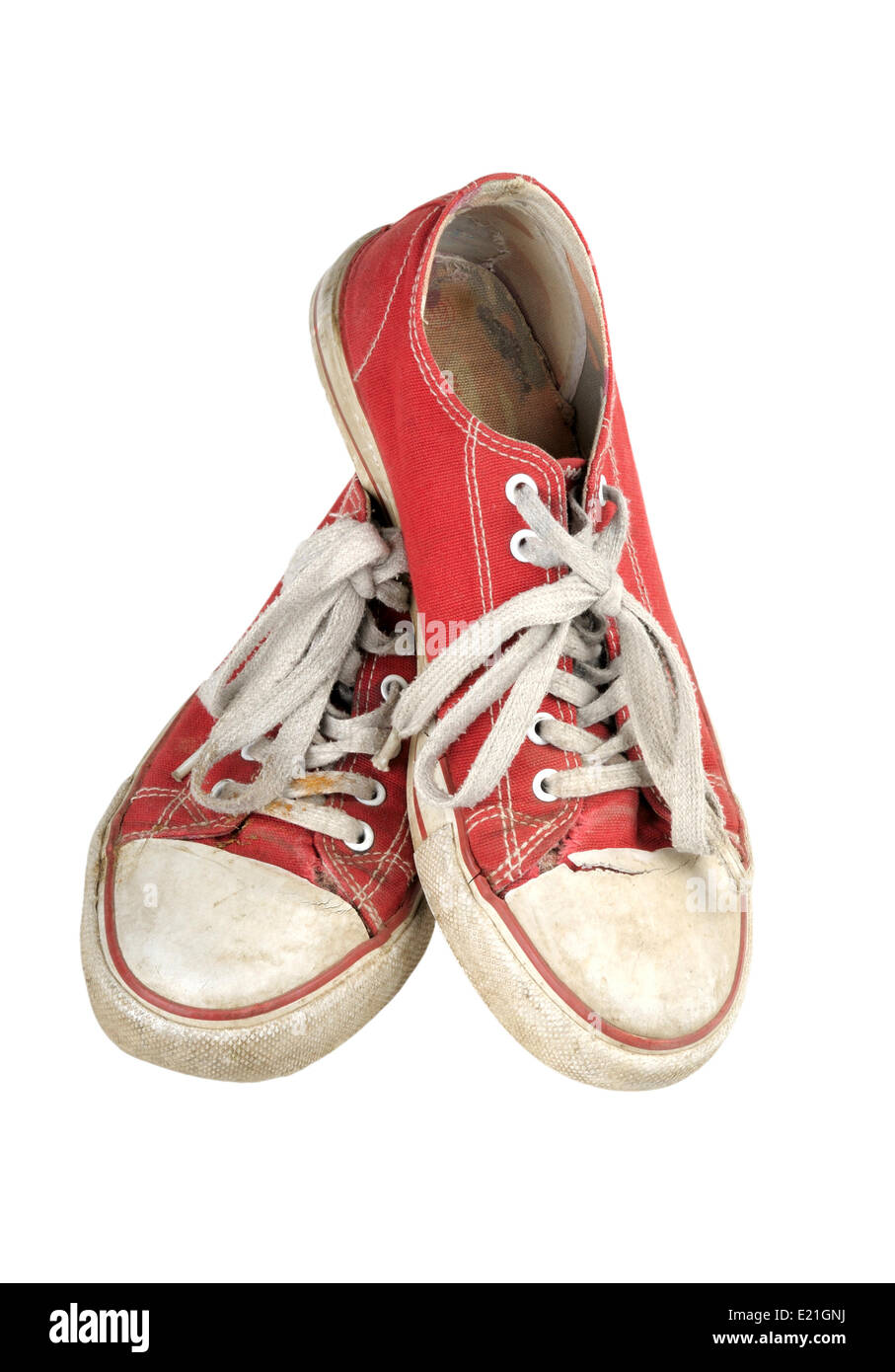 old red sneakers Stock Photo - Alamy
