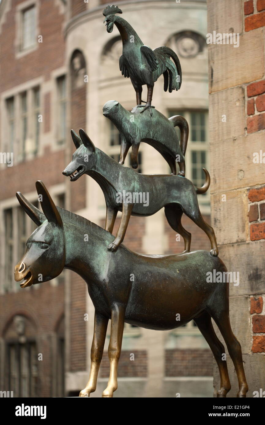 Town Musicians of Bremen Stock Photo - Alamy