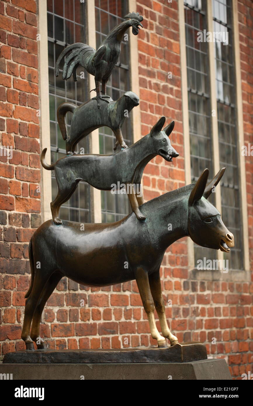 Town Musicians of Bremen Stock Photo - Alamy