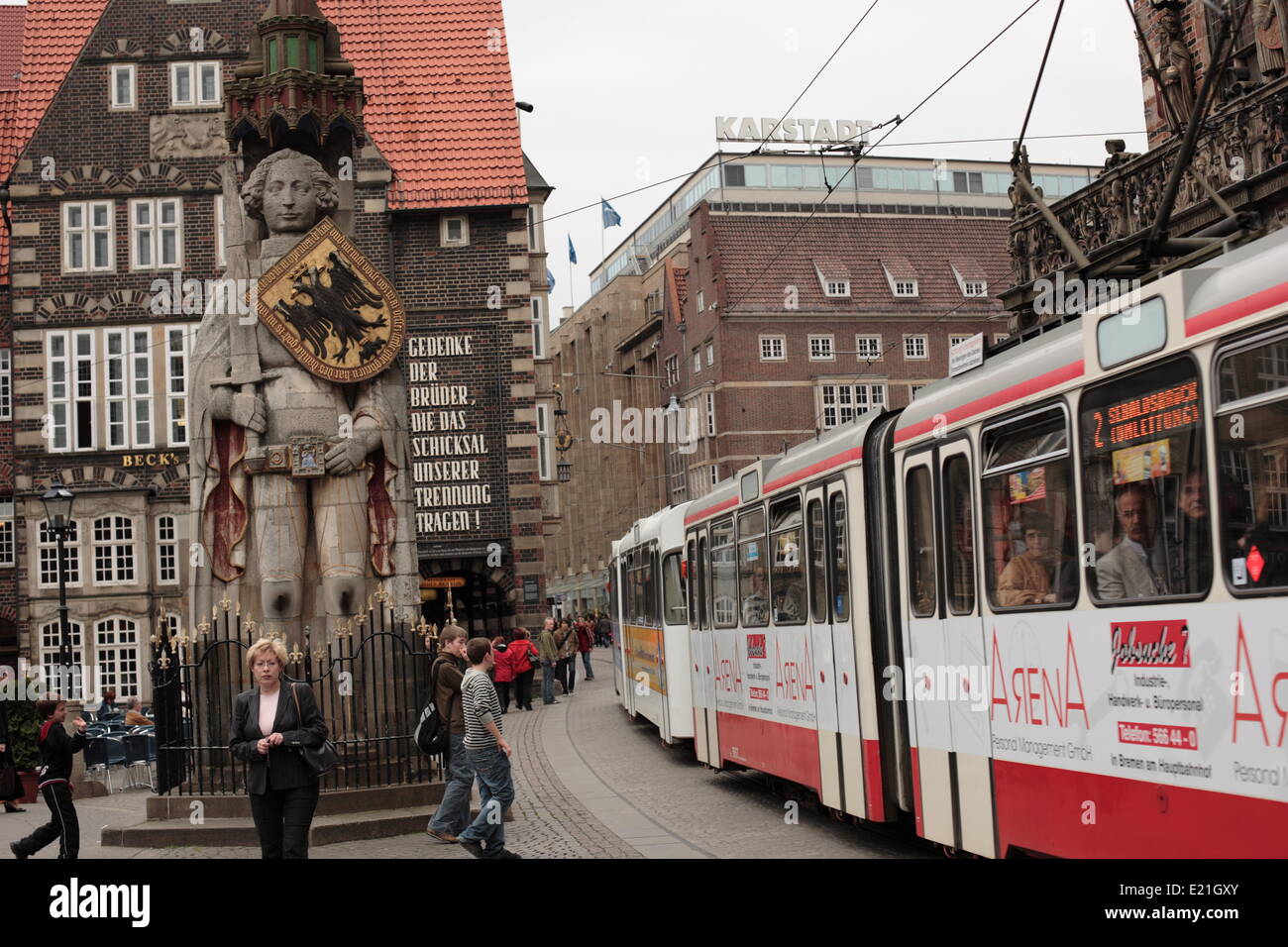 The Roland statue - Bremen Stock Photo - Alamy