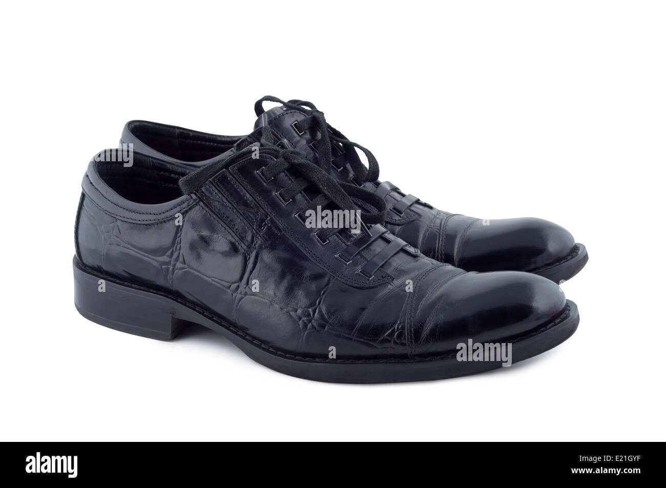 Men's shoes on white background Stock Photo - Alamy
