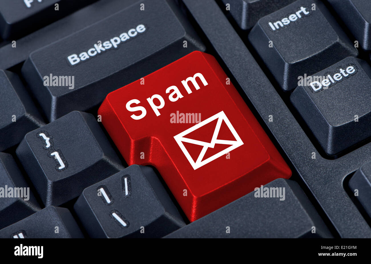 Spam button hi-res stock photography and images - Alamy