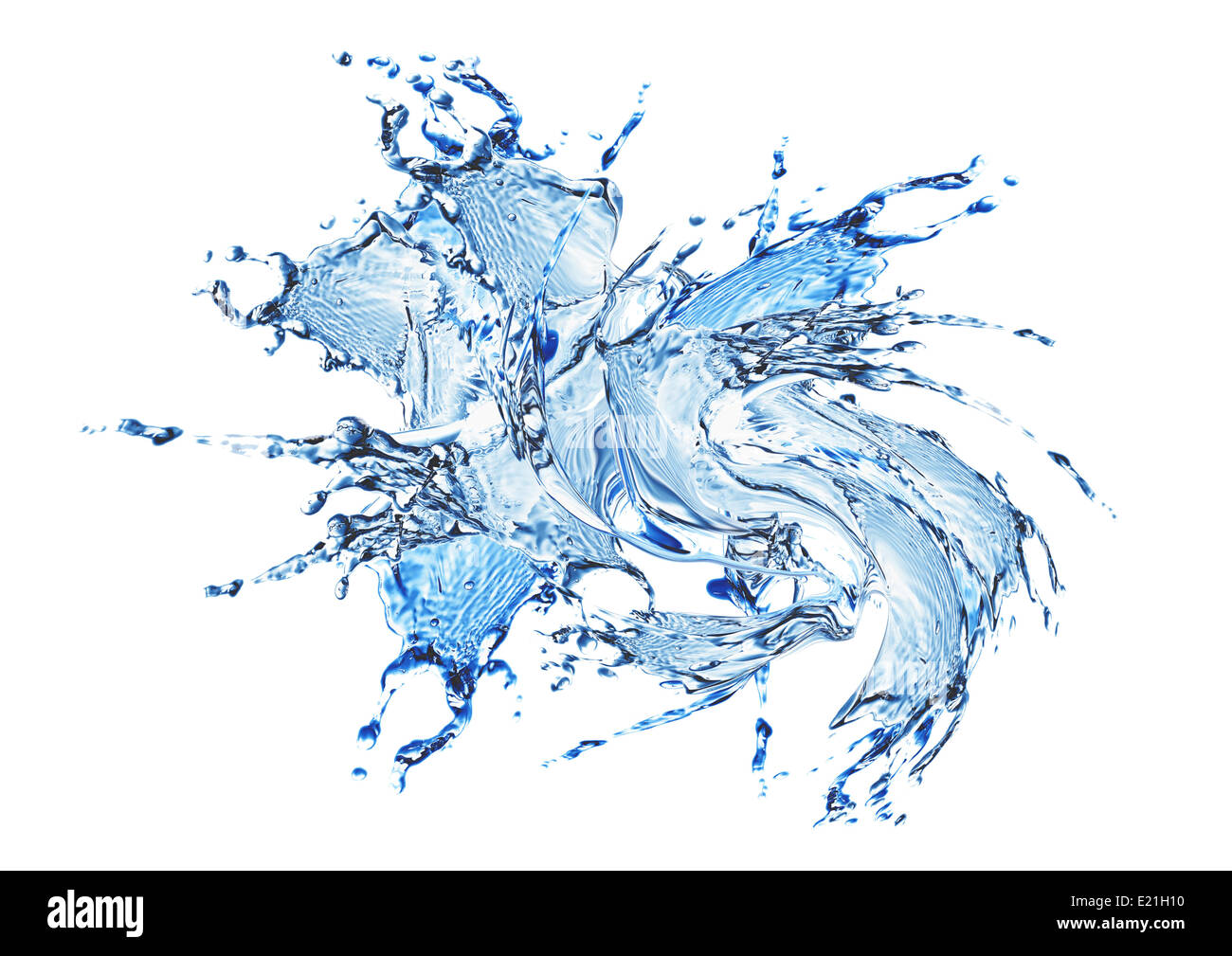 Abstract pattern water splash Cut Out Stock Images & Pictures - Alamy