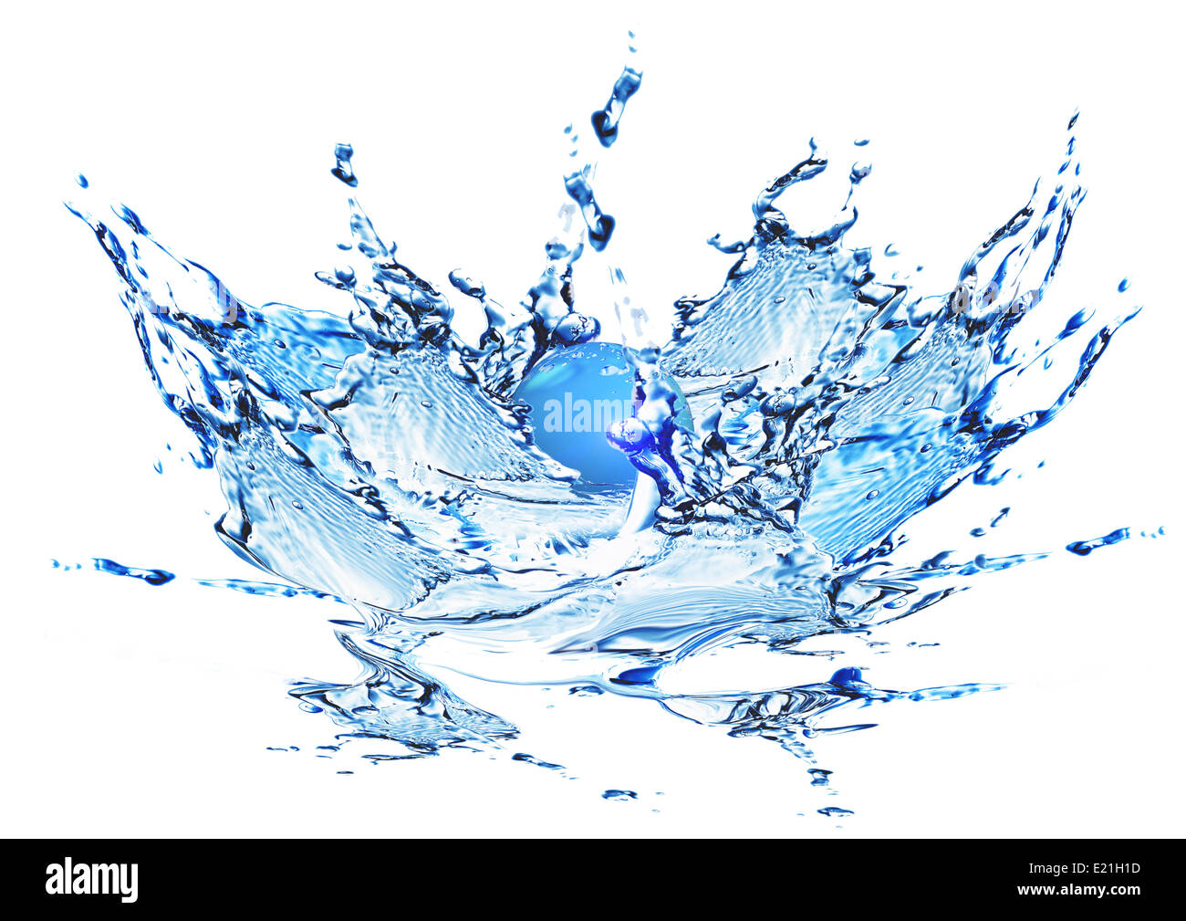 Water splash pattern Cut Out Stock Images & Pictures - Alamy