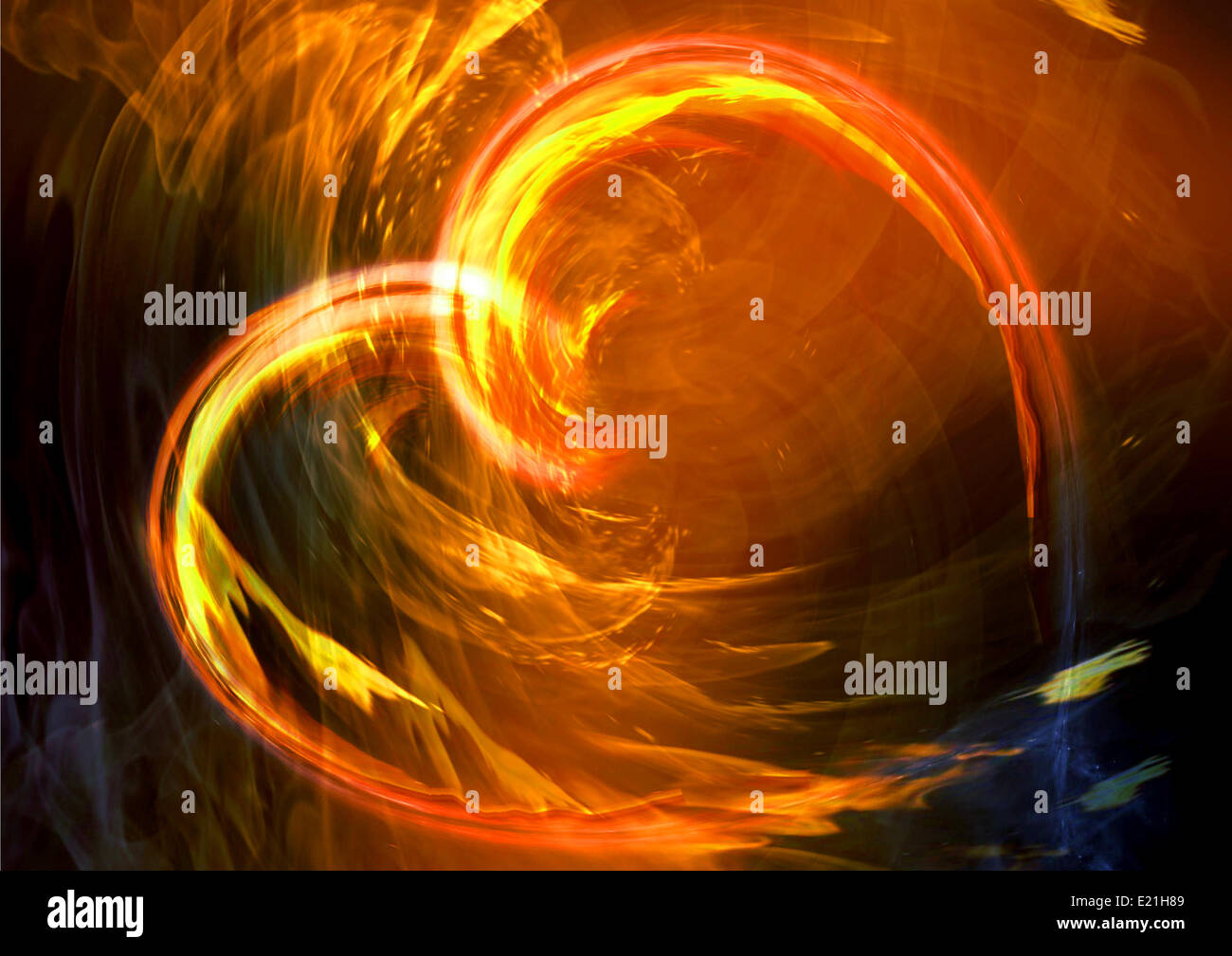 Burning heart illustration hi-res stock photography and images - Alamy