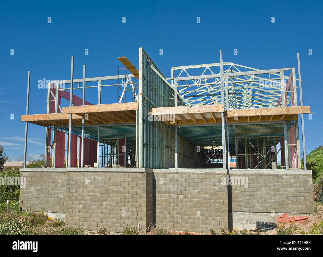 New home construction Stock Photo - Alamy