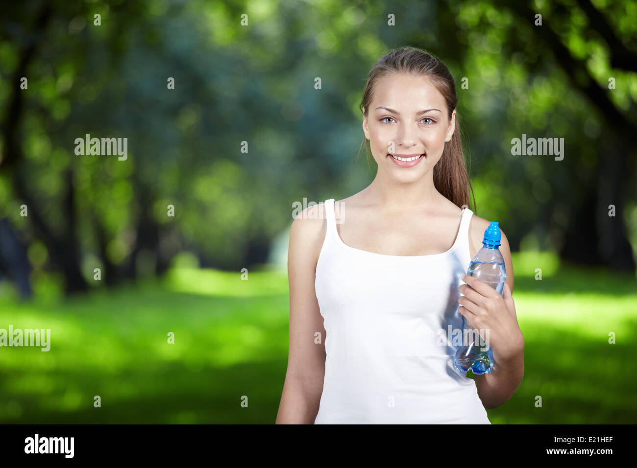 The girl leading a healthy lifestyle Stock Photo - Alamy