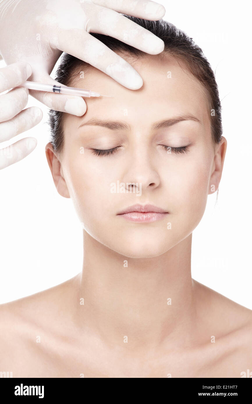 The injection of Botox Stock Photo - Alamy