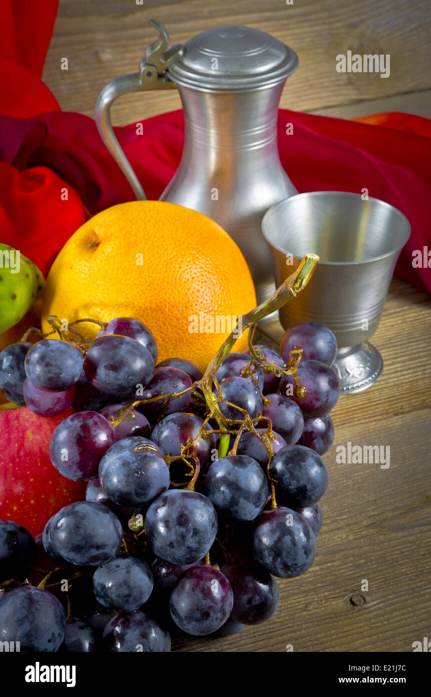 Pewter is a malleable metal alloy Stock Photo - Alamy