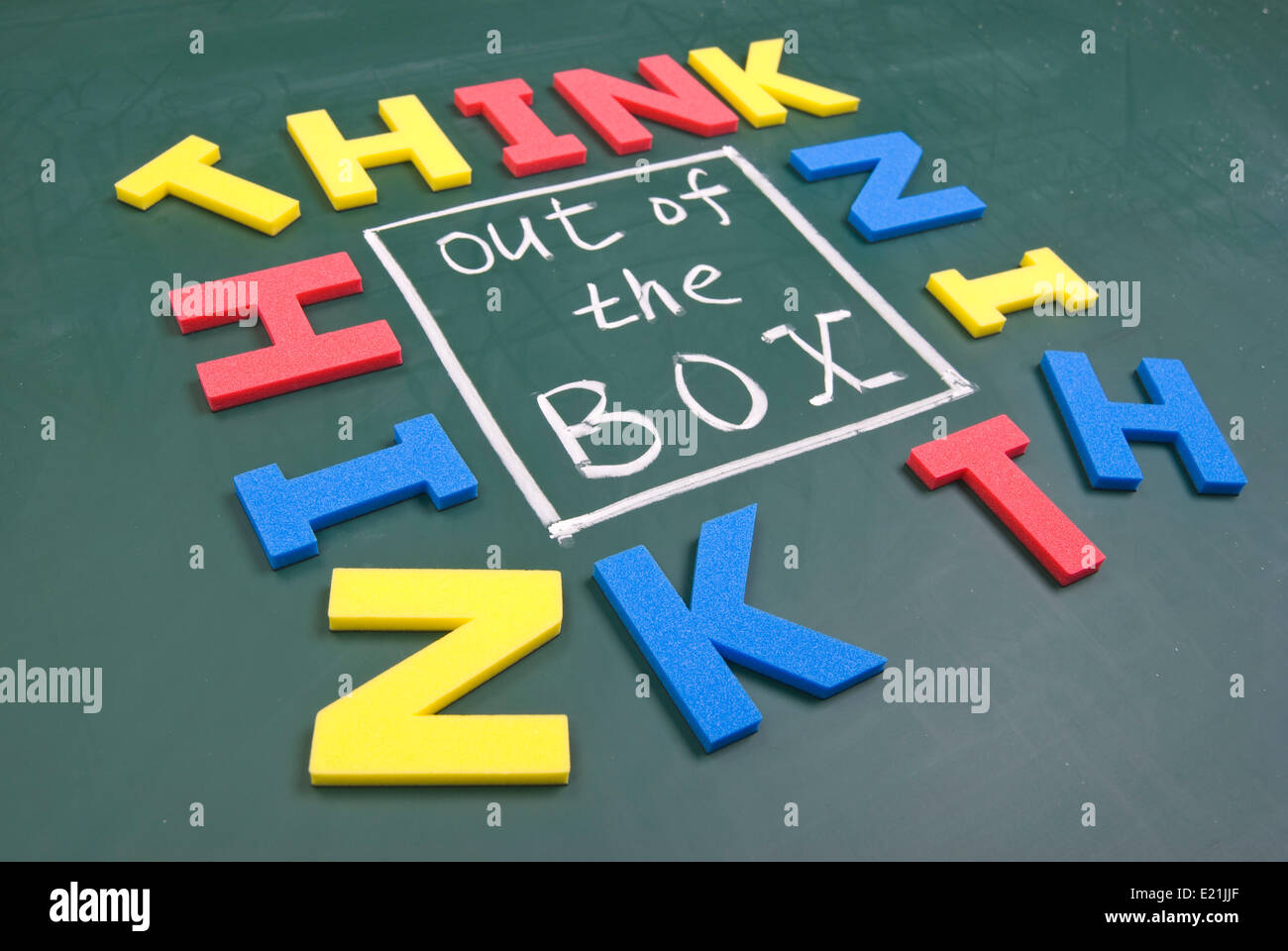 Think out of box Stock Photo - Alamy